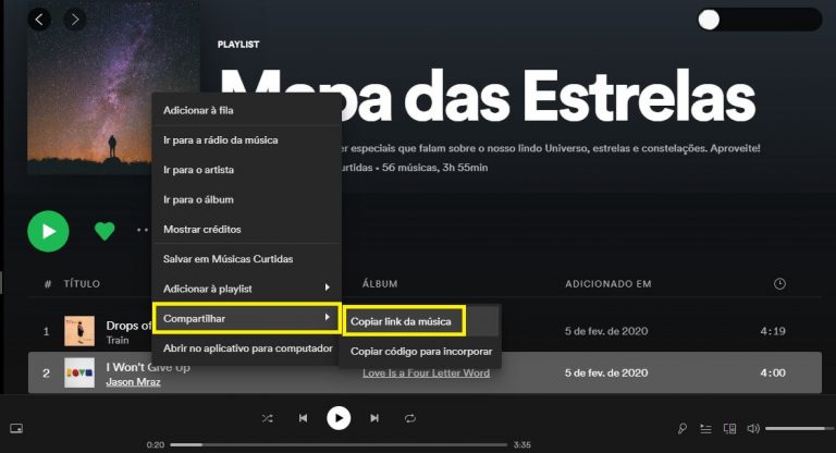 Código QR do Spotify - Passo a passo de como criar - Mapa do Meu Céu